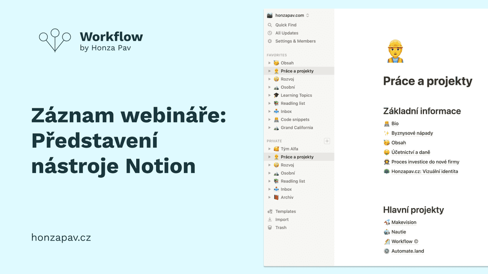 Návody a inspirace pro práci s digitálními nástroji | Workflow